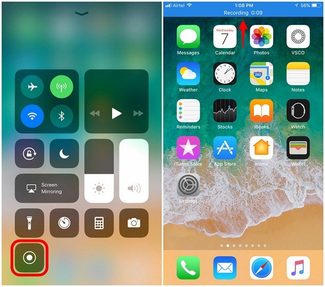 Comment enregistrer l'écran iPhone dans iOS 11 - Info24Android