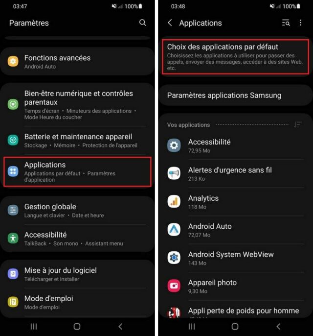 Comment modifier les applications par défaut sur Android - Info24Android