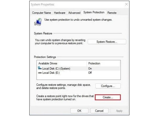 Comment créer un point de restauration sur Windows 11
