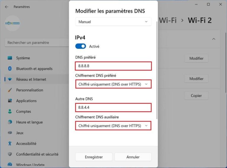 Comment activer DNS over HTTPS (DoH) dans Windows 11