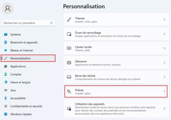 Comment changer la police dans Windows 11 - Info24Android