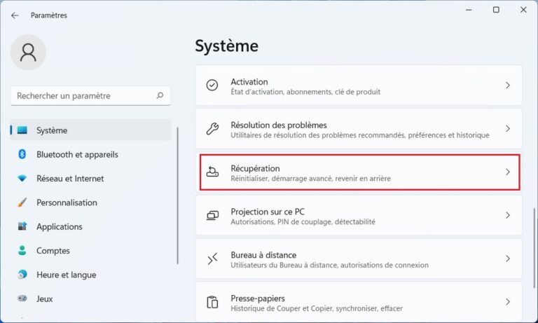 Comment désinstaller une mise à jour sur Windows 11