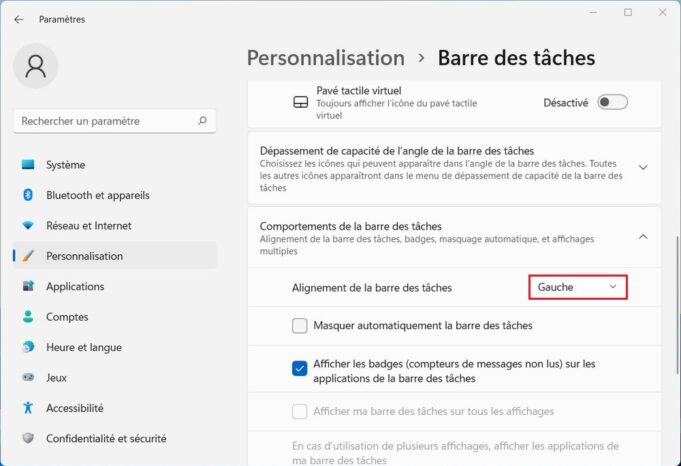 Comment personnaliser la barre des tâches de Windows 11