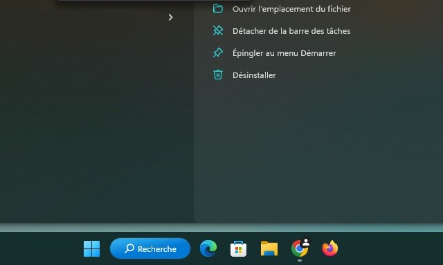 Comment enlever la barre de recherche de Windows 11