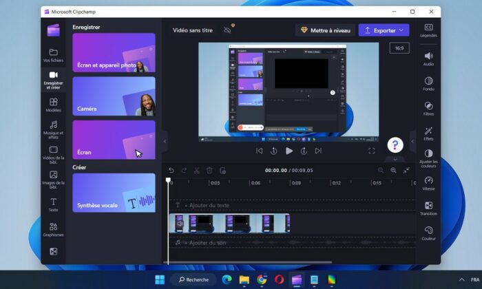 Windows 11 : comment faire une capture d'écran vidéo avec Clipchamp