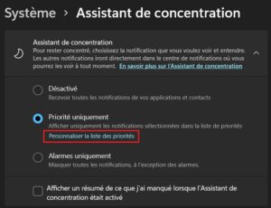 Comment utiliser l'Assistant de concentration dans Windows 11