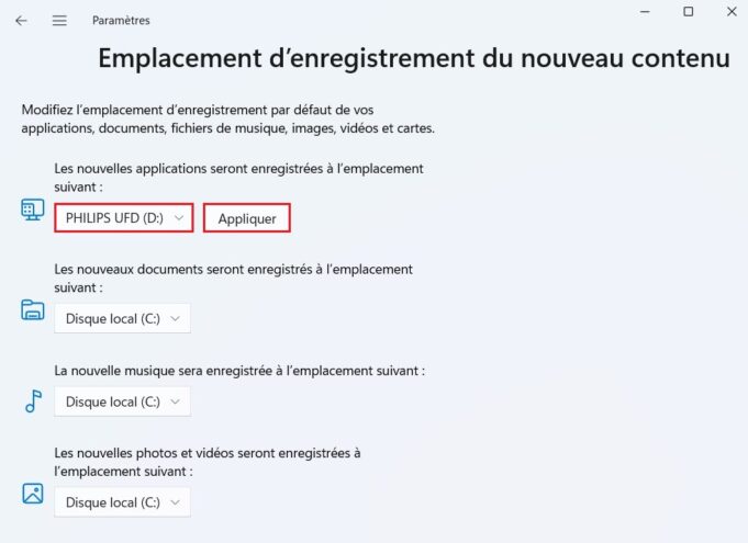 Comment déplacer des programmes installés dans Windows 11