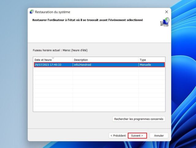 Comment utiliser la restauration du système sous Windows