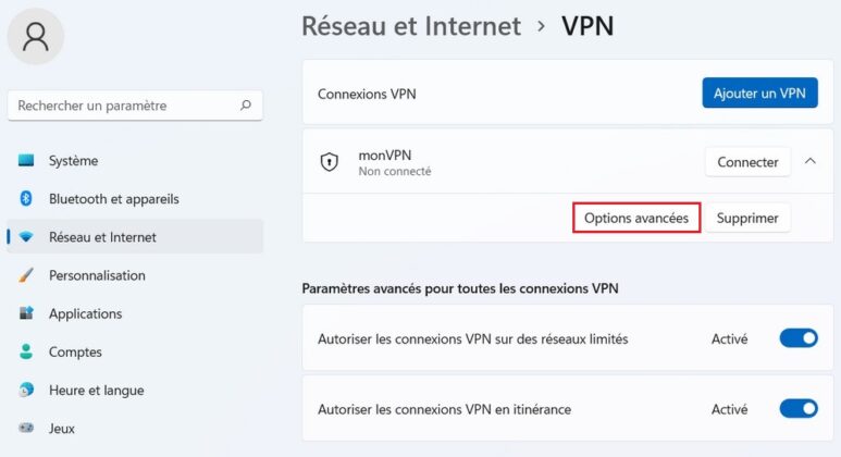 Comment configurer une connexion VPN sous Windows 11