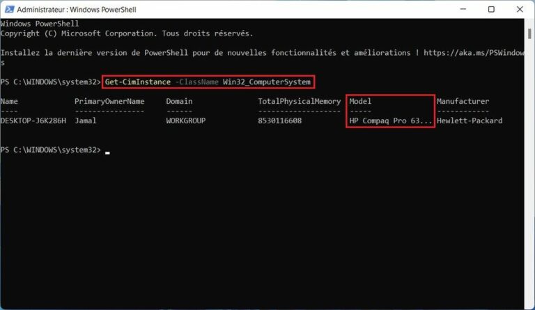 Connaître le modèle de son PC sous Windows 11