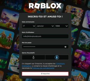 Comment créer son compte Roblox
