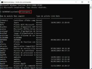 Comment voir la liste de tous les pilotes d'un PC Windows