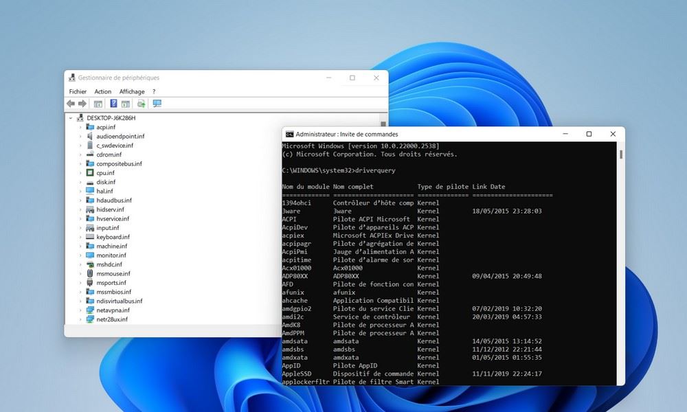 Comment voir la liste de tous les pilotes d'un PC Windows
