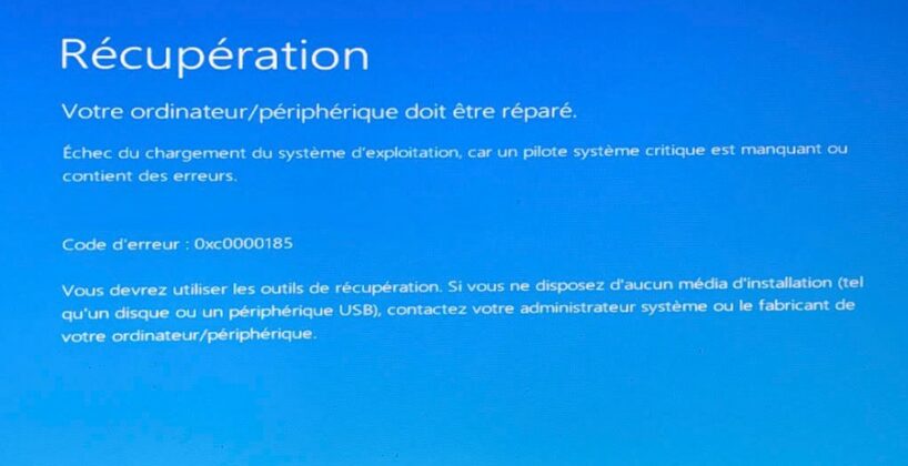 Comment corriger le code d'erreur 0xc0000185 Comment corriger le code d'erreur 0xc0000185