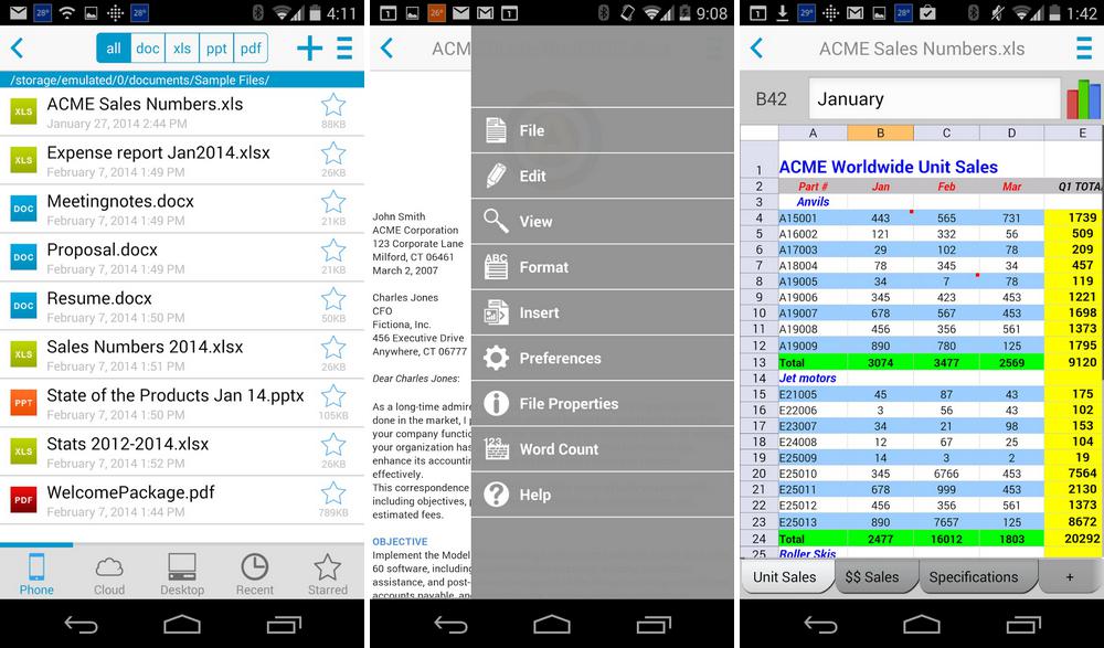 Les meilleures applications de tableur pour Android (2025)