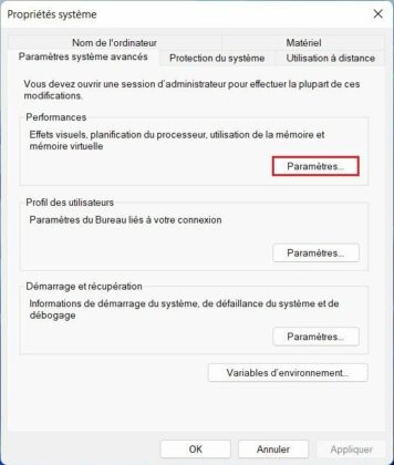Augmenter la mémoire virtuelle de Windows 11