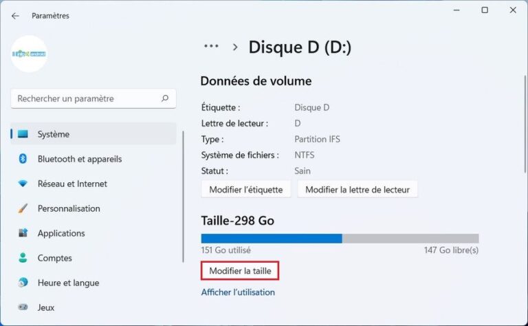 Comment modifier la taille d'une partition sous Windows 11 - Info24Android