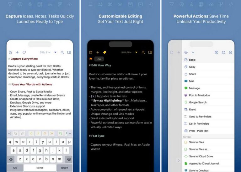Les meilleurs éditeurs de texte pour iPhone et iPad - Info24Android