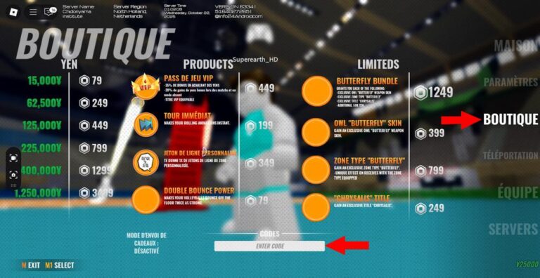 Roblox : Codes Spiked (Janvier 2026) - Info24Android