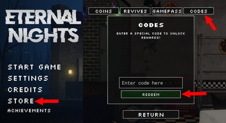 Roblox : Codes FNAF Eternal Nights (Avril 2026) - Info24Android